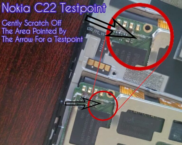 Nokia C22 Test Point | TA-1533 Test Point - Fidetec