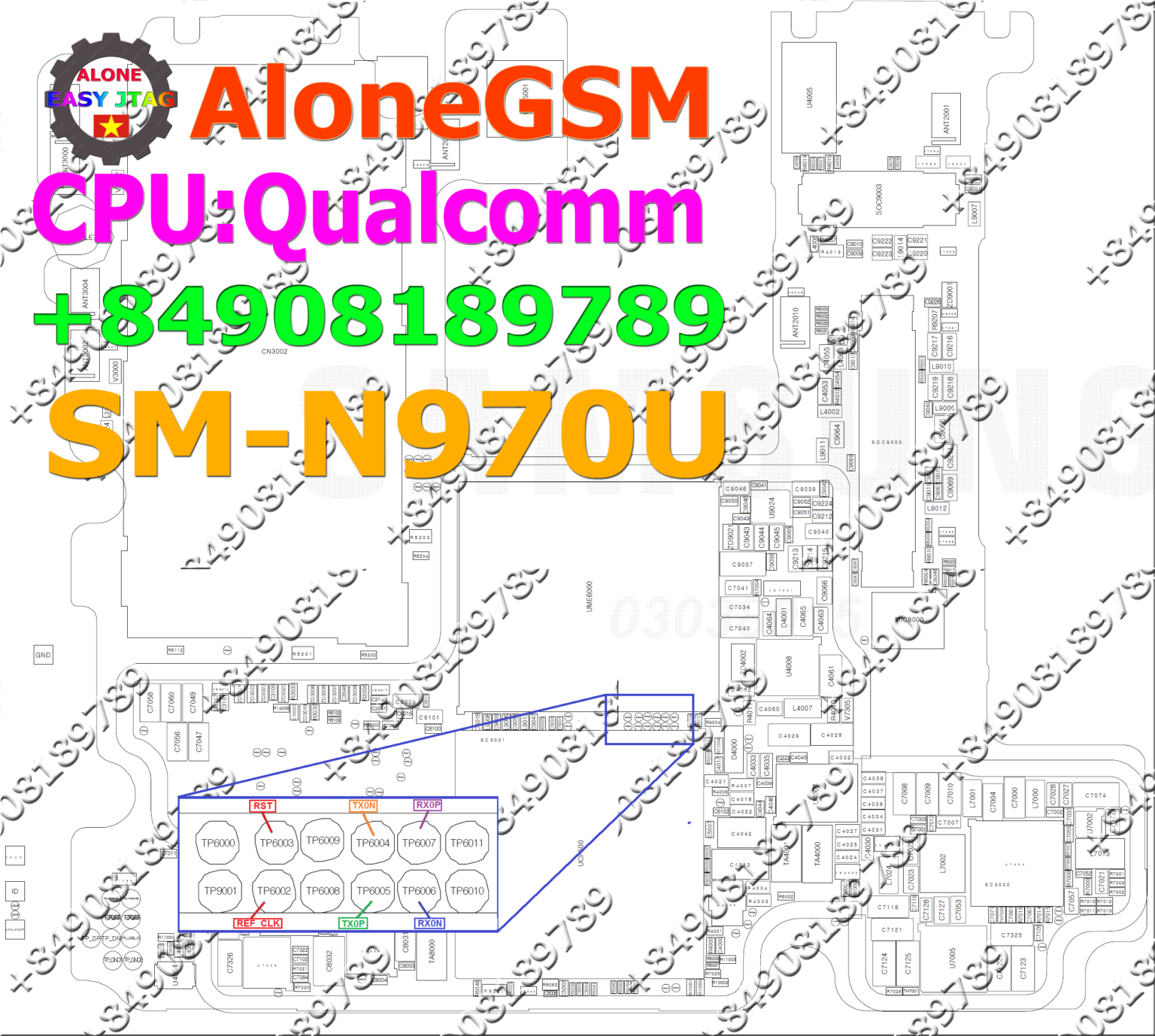 Samsung N970U ISP Pinout | Galaxy Note10 - Fidetec