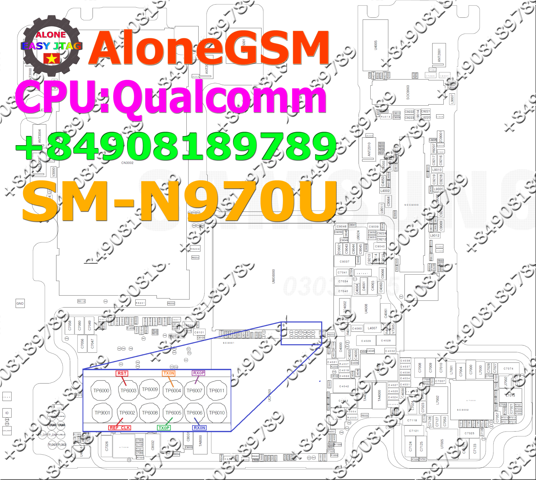 Samsung N970U ISP Pinout | Galaxy Note10 - Fidetec